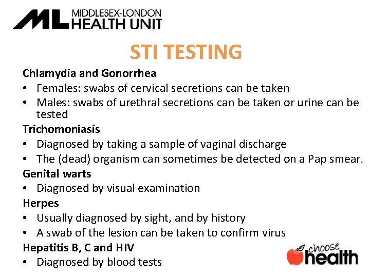 Adapted from Puberty Understanding Sexually Transmitted Infections ...