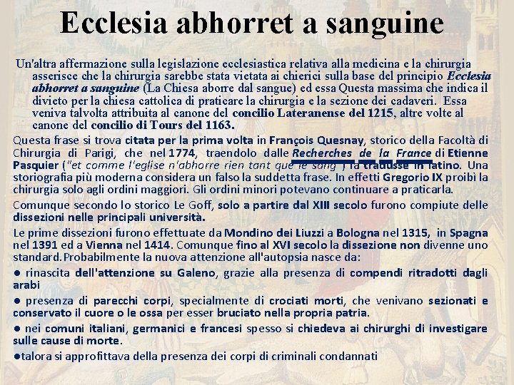 Medicina nel Medioevo Antonini Francesco Restelli Giulio Sica