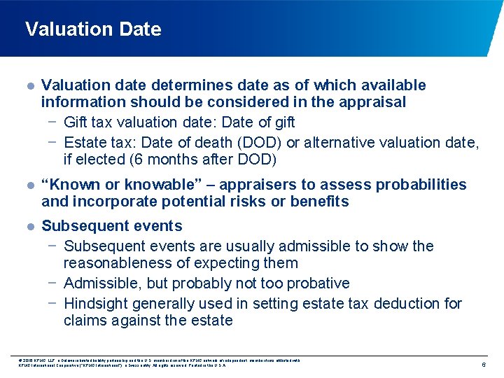 Business Valuation Issues Succession Planning and Gift Estate