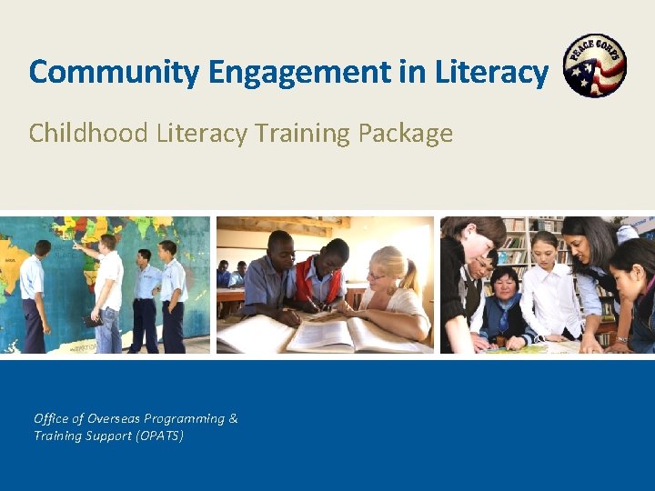 Community Engagement in Literacy Childhood Literacy Training Package