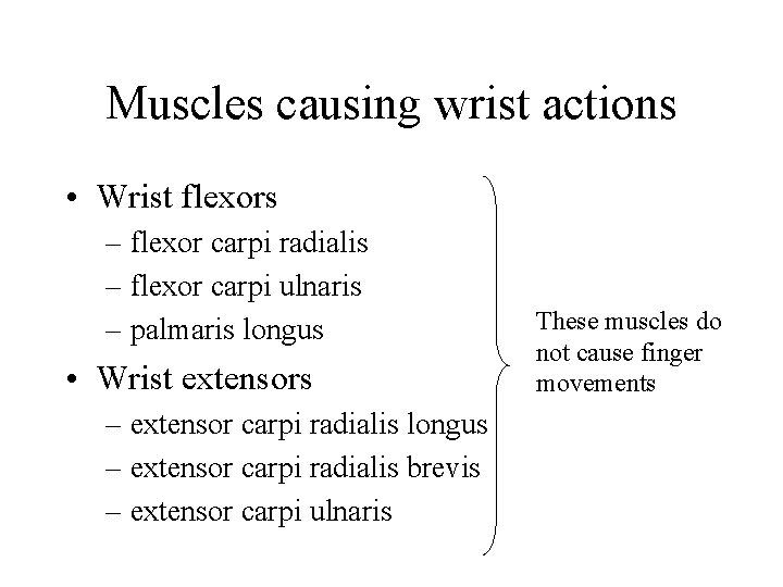 The Wrist and Finger Joints Remember a joint