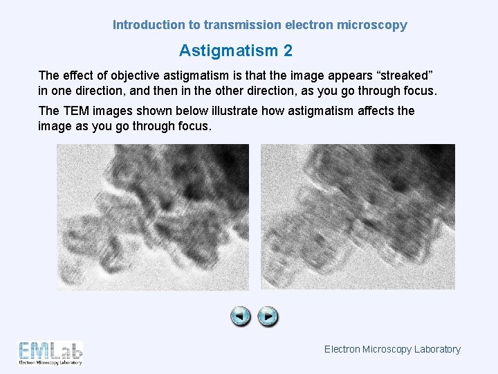 Introduction to transmission electron microscopy Tutor Peter Harris