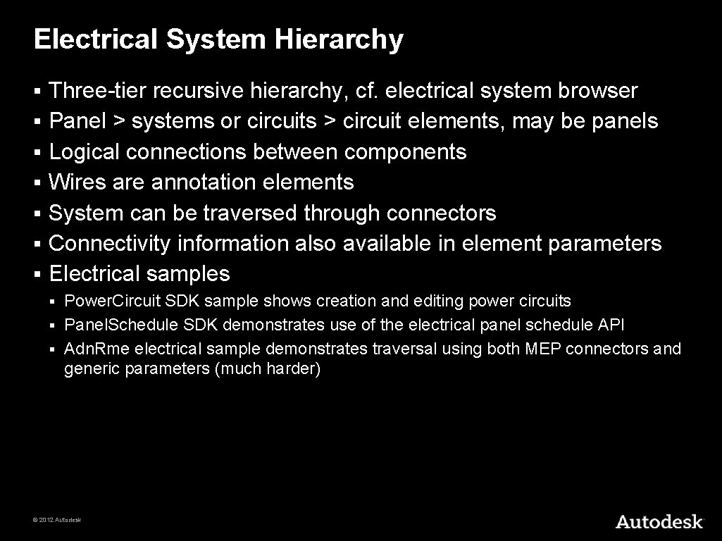 The Revit MEP API Jeremy Tammik Principal Developer