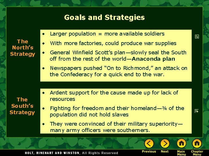 Chapter 11 The Civil War Section Notes Video