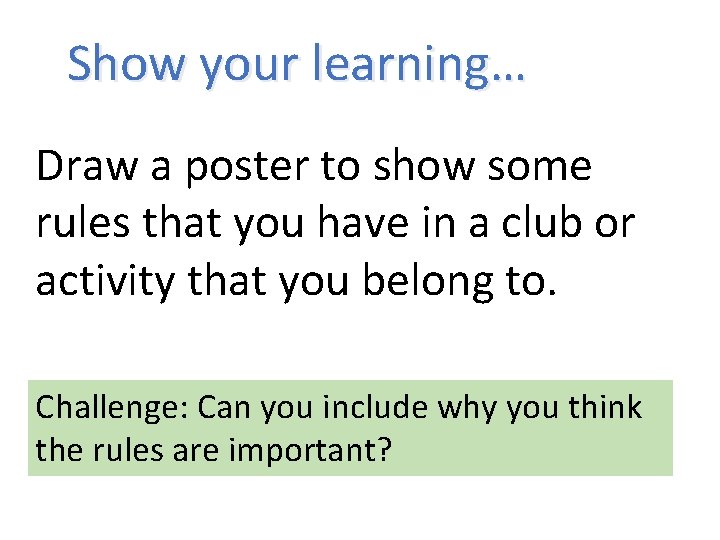 Year 2 Reconciliation topic Rules Year 2 RECONCILIATION