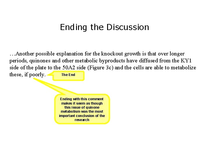 Writing Workshop 3 Results and Discussion The examples