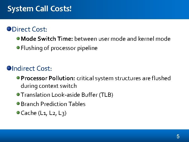 Flex SC Flexible System Call Scheduling with ExceptionLess