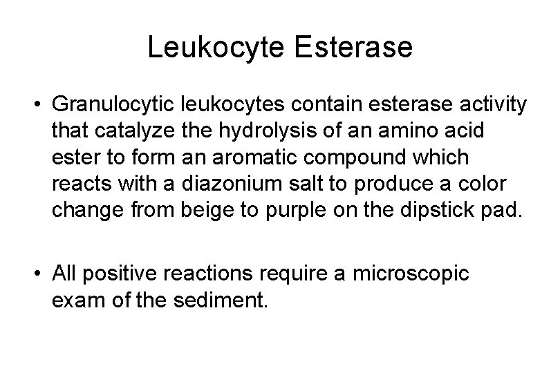 REAGENT STRIPS Storage Protect from moisture and excessive