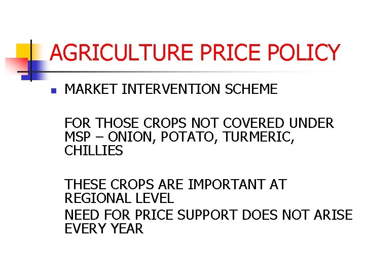 RISK IN AGRIBUSINESS n AGRICULTURAL RISKS A PRODUCTION