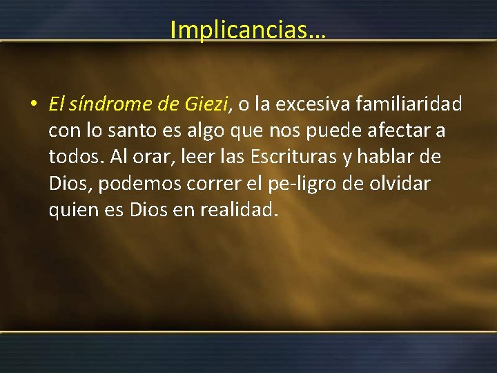 GIEZI ERR EL BLANCO Leccin de la escuela