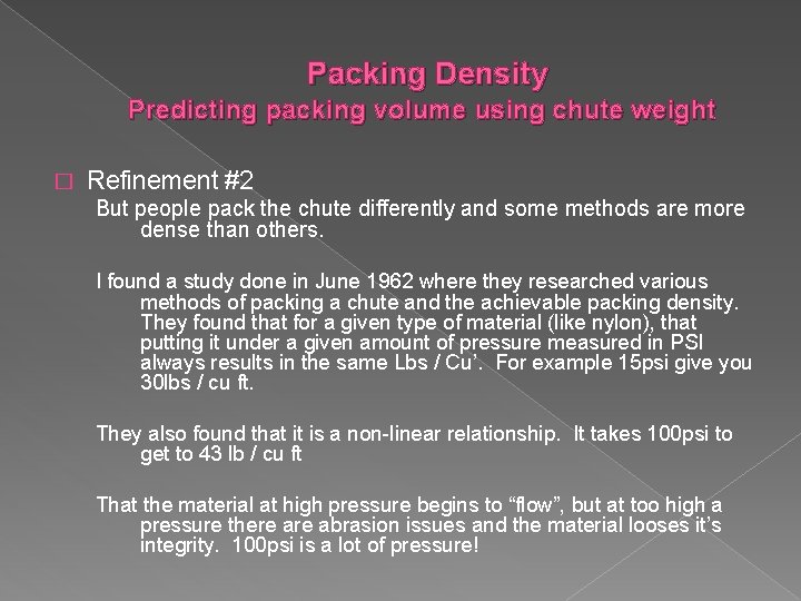 Rocketry Recovery Technology Types of Parachutes Packing Density