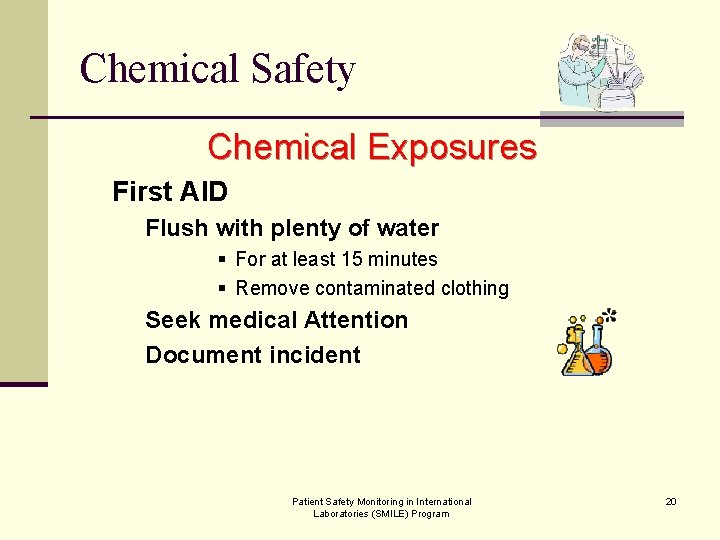 Laboratory Safety A SMILE Program Presentation Patient Safety
