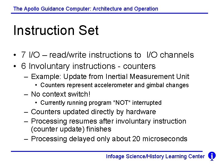 The Apollo Guidance Computer Architecture and Operation Frank