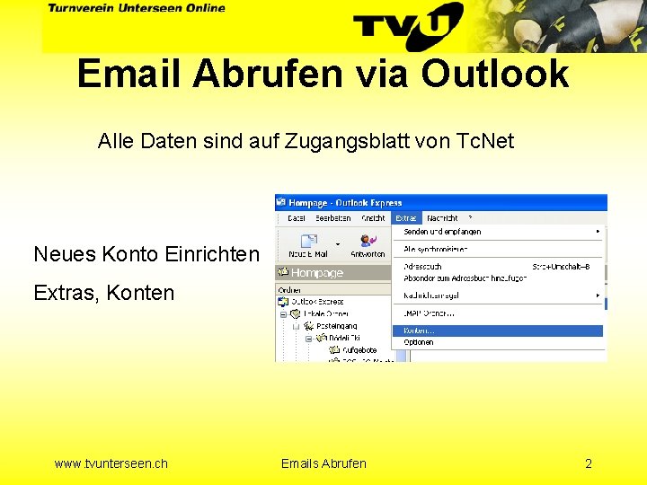 Online Email Abrufen Link mail tcnet ch Einloggen
