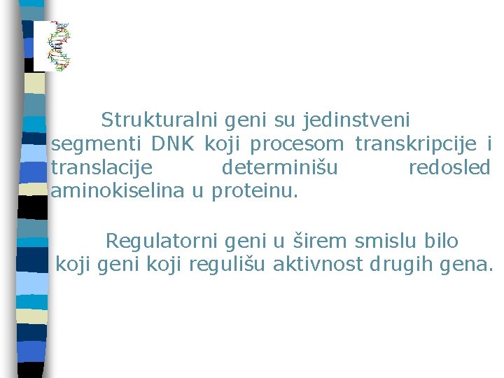 Struktura i funkcija genetikog materijala biohemijska genetika molekularna