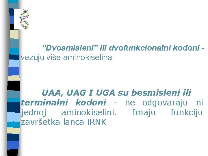 Struktura i funkcija genetikog materijala biohemijska genetika molekularna