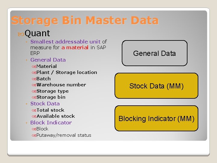 Warehouse Management Part 1 EGN 5622 Enterprise Systems