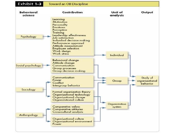 What Is Organizational Behavior OBJECTIVES LEARNING After studying