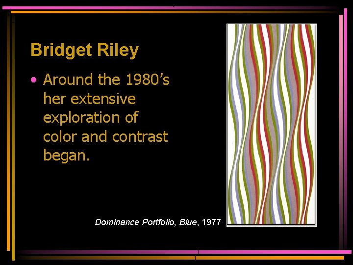 Bridget Riley Op Art The Art of Optical