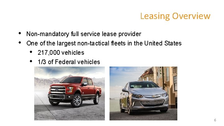 U S General Services Administration GSA Fleet Offerings