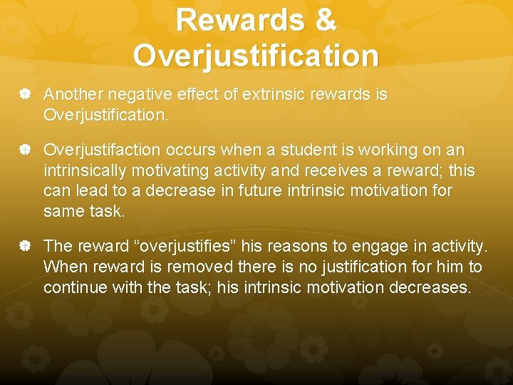 Using Rewards Effectively Laura Alger EDUC 4400 sec