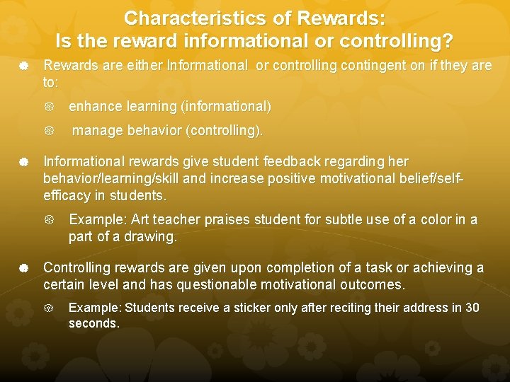 Using Rewards Effectively Laura Alger EDUC 4400 sec