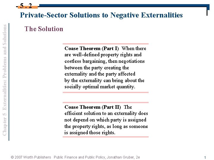 5 2 Chapter 5 Externalities Problems and Solutions