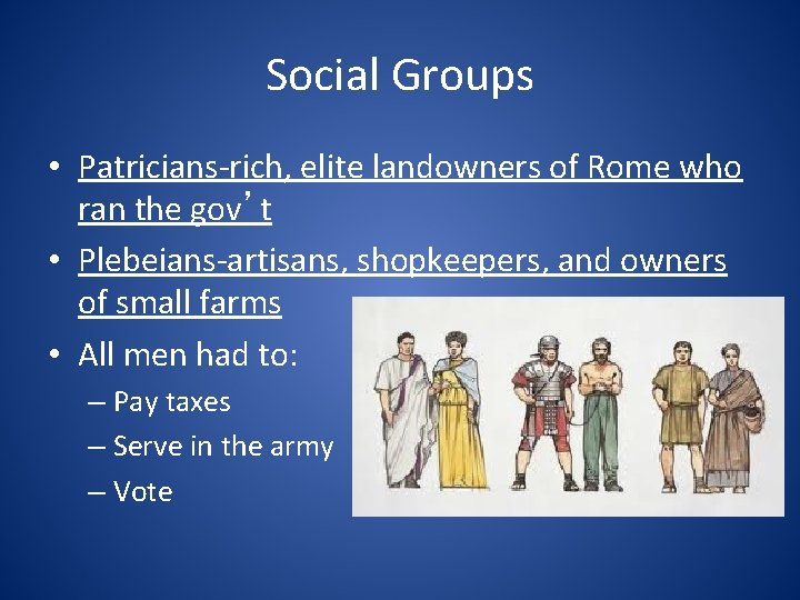 Ch 8 Sec 2 The Roman Republic Social