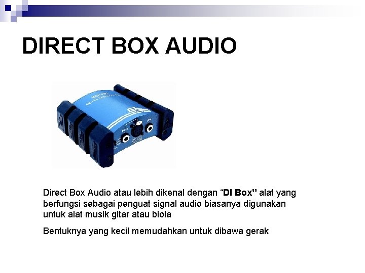 SISTEM PENYIARAN SEDERHANA STUDIO MCR Rumah SISTEM PENYIARAN
