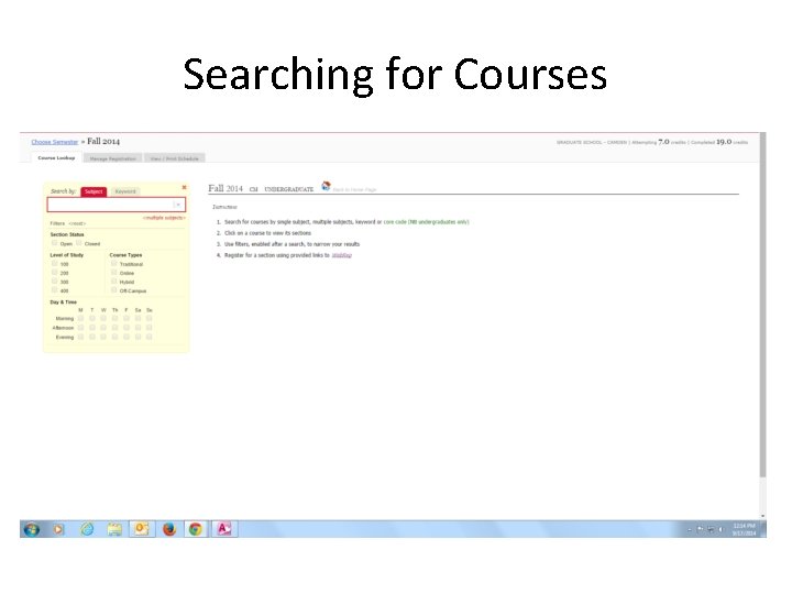 Web Registration Guide webreg rutgers edu Default Screen