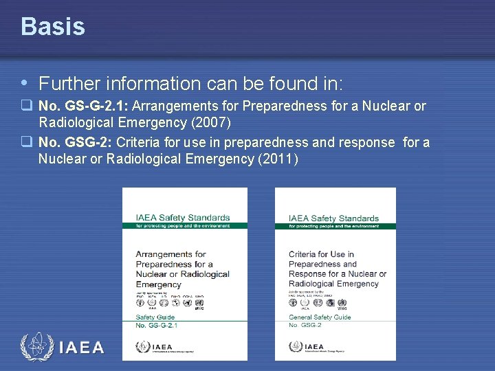 Emergency Preparedness and Response GSR Part 7 School