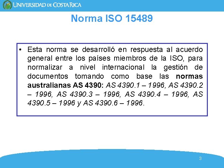 NORMA ISO 15489 Sistema de gestin de documentos