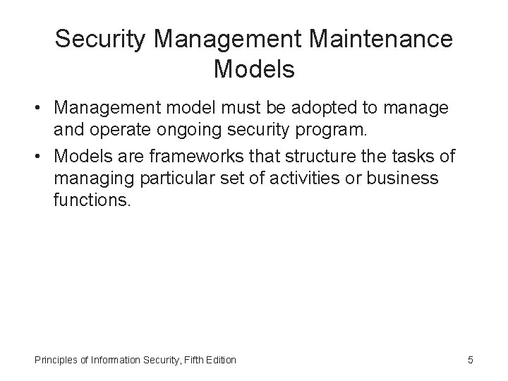 Principles of Information Security Fifth Edition Chapter 12