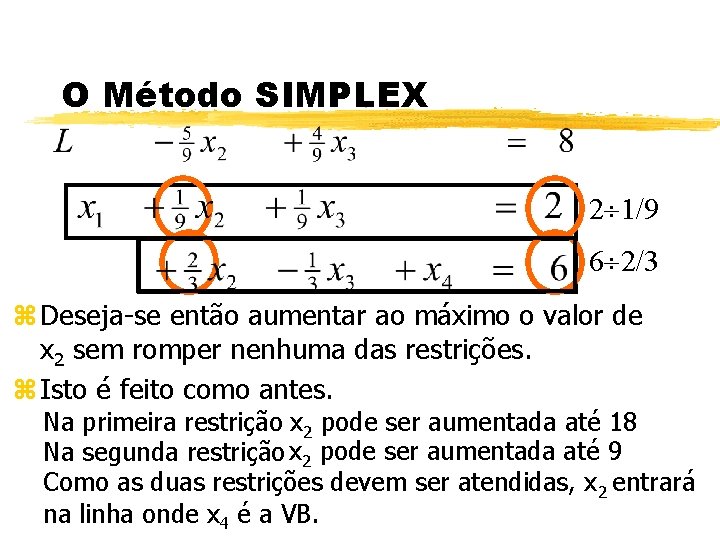 Programao Linear mtodo simplex Exemplo z Uma empresa
