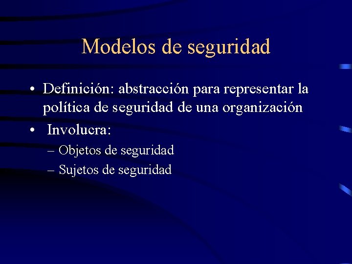Bases de Datos y Modelos de Seguridad Fred