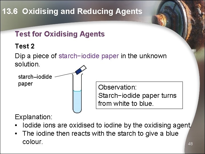 CHAPTER 13 Oxidation and Reduction 2013 Marshall Cavendish