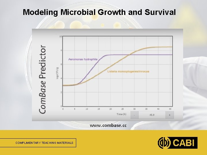 COMPLIMENTARY TEACHING MATERIALS MICROBIAL FOOD SAFETY A FOOD
