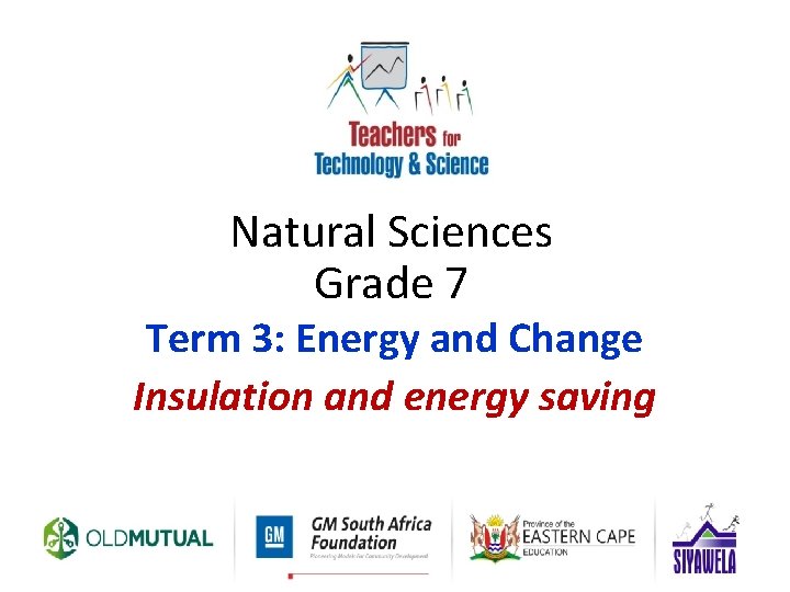 Natural Sciences Grade 7 Term 3 Energy and