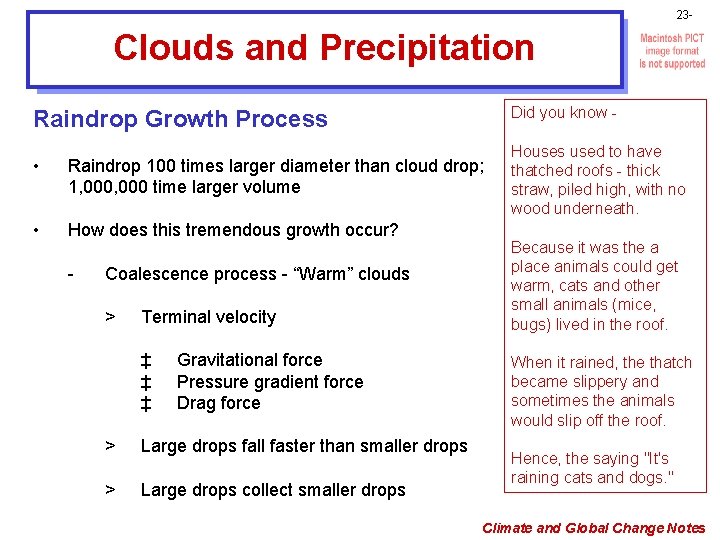 23 Hydrologic Cycle SurfaceAtmosphere Exchange of Water Cycle