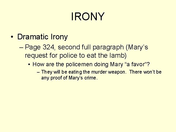 Collection 5 Literary Terms Irony Verbal Irony Situational