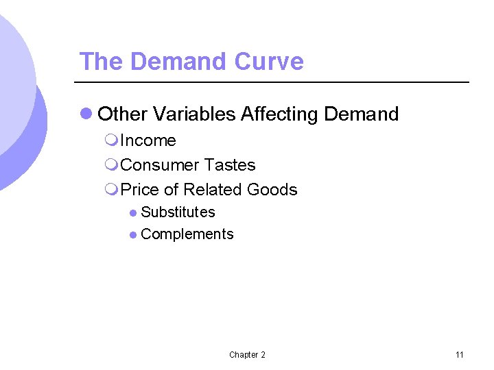 Chapter 2 The Basics of Supply and Demand