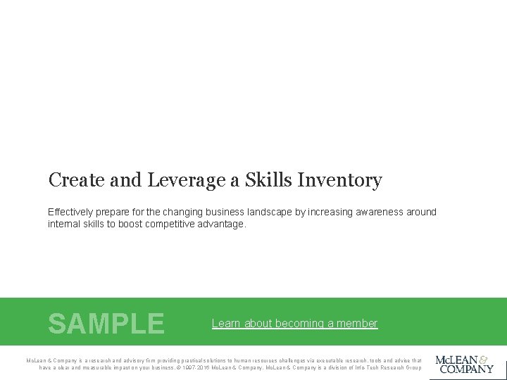 Create and Leverage a Skills Inventory Effectively prepare