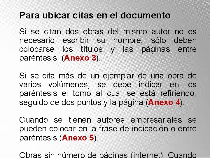 Modelo MLA Modern Language Association Se aprende a