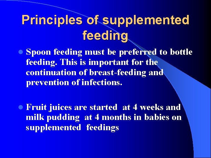 ARTIFICIAL FEEDING SUPPLEMENTED BREASTFEEDING and COMPLEMENTARY FEEDING ...