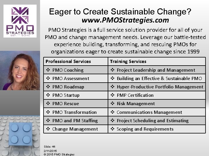 The Building Blocks of an Effective and Sustainable