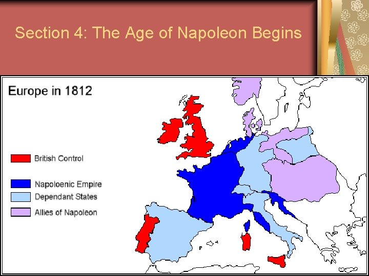 The French Revolution Napoleon Section 1 On the