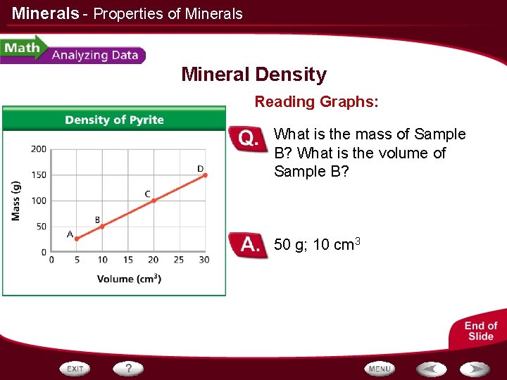 Minerals Table of Contents Properties of Minerals How