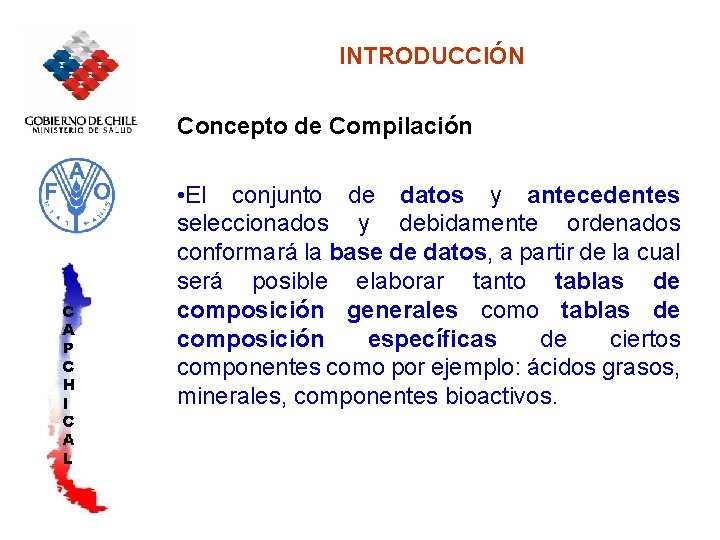 COMPILACIN DE DATOS TALLER NACIONAL SOBRE PRINCIPIOS BSICOS