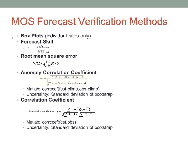 MODEL OUTPUT STATISTICS MOS TEMPERATURE FORECAST VERIFICATION JJA