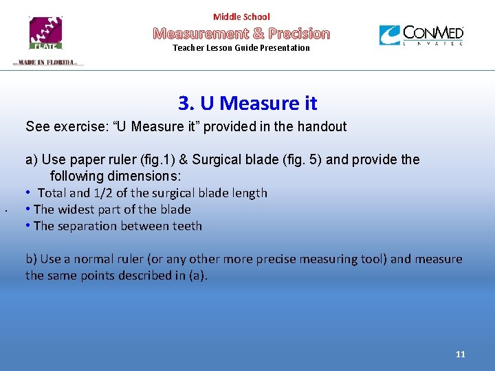 Middle School Measurement Precision Teacher Lesson Guide Presentation